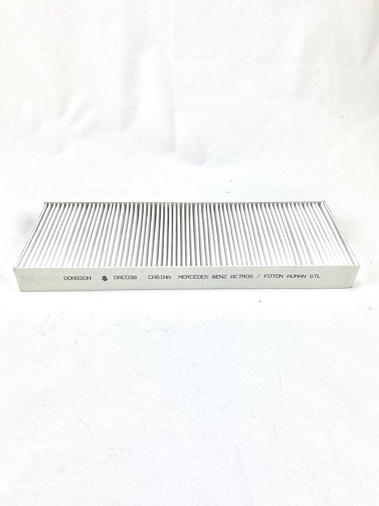 DAC038 FILTRO AIRE CABINA M. BENZ, FOTON AUMAN GTL,MANN & HUMMEL CU3869 ...
